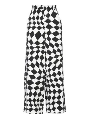 MAISON MARGIELA Plaid Stretch Pants - White