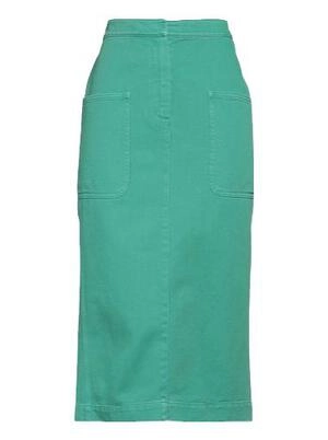 Max Mara Max Mara Denim Pencil Skirt With Rear Slit Blue