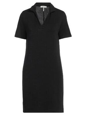 Rag & Bone Fitted Knit Dress With Polo Collar - Black