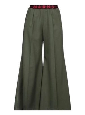 Marni Marni Wide Leg Woven Pants Black