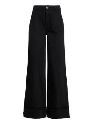 Rag & Bone Wide-leg Jeans With Patch Pockets - Black
