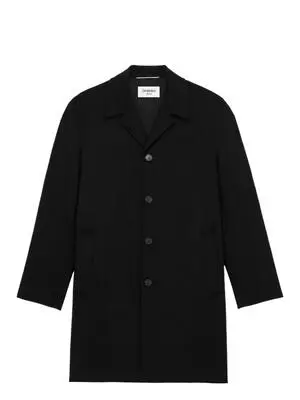 Saint Laurent Cashmere Coat - Black