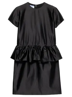 Prada Duchess Silk Mini-dress - Black