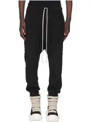 Rick Owens Concordians Prisoner Drawstring Trousers - Black