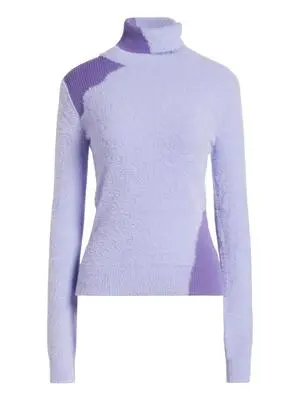 MAISON MARGIELA Turtleneck Knit Sweater - Purple