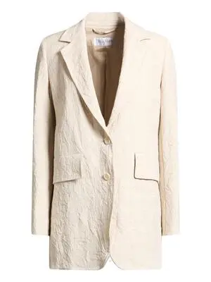 MAX MARA Max Mara Single-Breasted Wool Suit Jacket