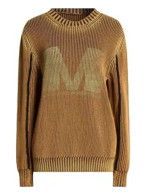 MAISON MARGIELA Striped Intarsia-knit Jumper - Brown