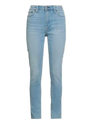 Rag & Bone Skinny Jeans With Fringed Hem - Blue