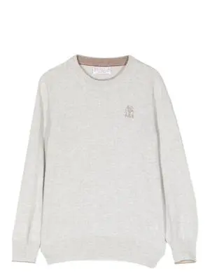 BRUNELLO CUCINELLI Brunello Cucinelli Cashmere Jumper With Logo Embroidery