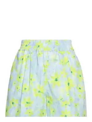 Marni Floral Print Elasticated Waist Shorts - Blue