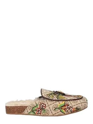 TORY BURCH Tory Burch Embroidered Jacquard Mules
