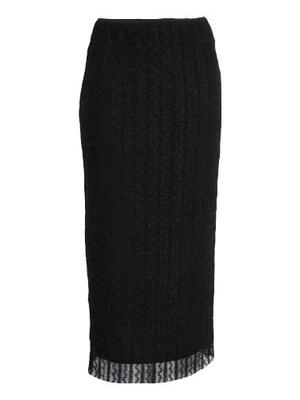 MAXCO. Max&co. Midi Lace Pencil Skirt - Black