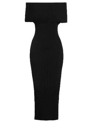 Sportmax Ribbed Knit Dress - Black