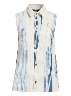 DIESEL® Sleeveless Denim Vest - White