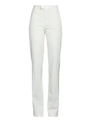 MAISON MARGIELA Straight-leg Trousers With Embroidered Logo - White