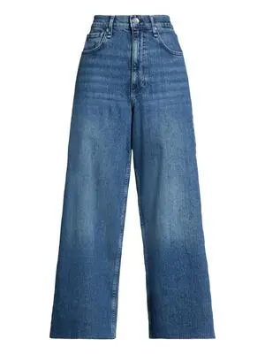 Rag & Bone Plain Colour Wide-leg Jeans - Blue