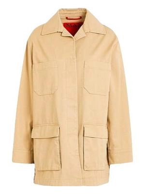 MAXCO. Max&co. Gabardine Embroidered Jacket - Nude