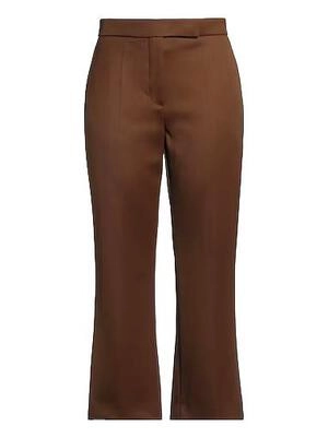 Tory Burch High-waisted Wool Pants - Brown