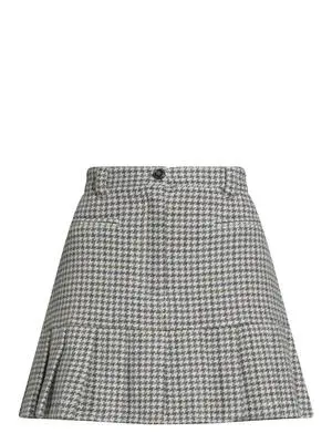 MAXCO. Max&co. Houndstooth Pleated Mini Skirt - Gray