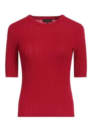 Rag & Bone Textured Wool Knit Jumper - Red