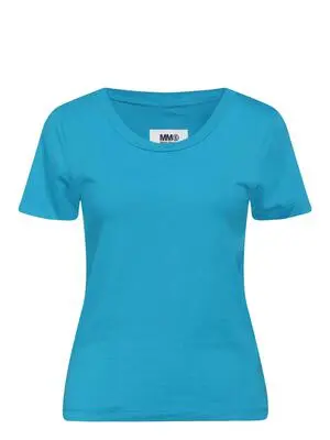 MAISON MARGIELA Solid Color Minimalist T-shirt - Green