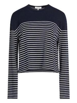 Rag & Bone Striped Long-sleeved Knitted Sweater - Black