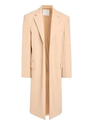 Sportmax Single-breasted Long Coat - Nude