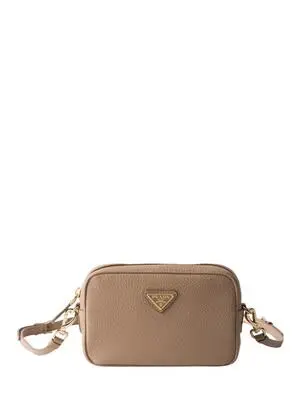 Prada Leather Shoulder Bag - Cameo