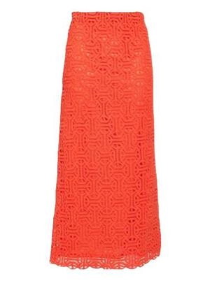 MAXCO. Max&co. Flared Lace Skirt - Orange