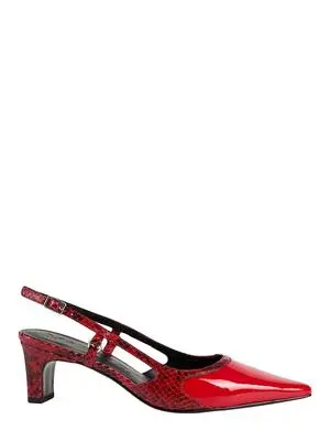 Max & Co. Max&co. Patent Leather Court Slingback Pumps - Red
