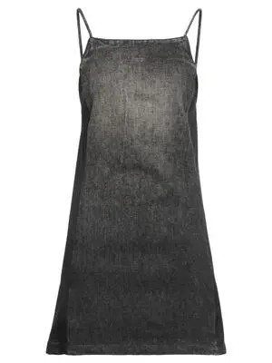 DIESEL® Sleeveless Square Neck Denim Dress - Black