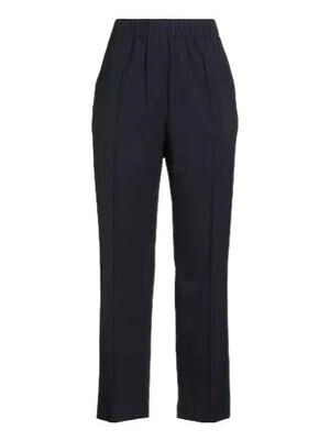 Max Mara High-waisted Straight-leg Wool Trousers - Black