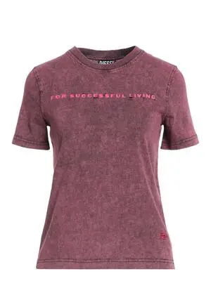 DIESEL® Distressed Printed T-shirt - Red