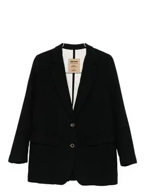 UMA WANG Long Sleeve Notched Lapel Jacket - Black