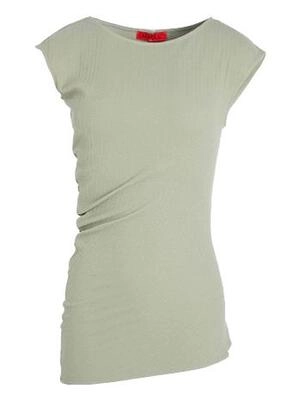 MAXCO. MAXCo. Ribbed Asymmetrical Logo T-Shirt