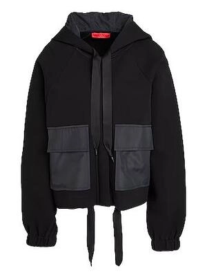 MAXCO. Max&co. Hooded Casual Jacket - Black