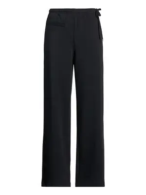MAISON MARGIELA Wide Leg French Terry Trousers - Black