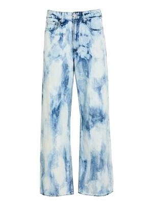 RAG & BONE Rag & Bone Wide-Leg Jeans With Tie & Dye Print
