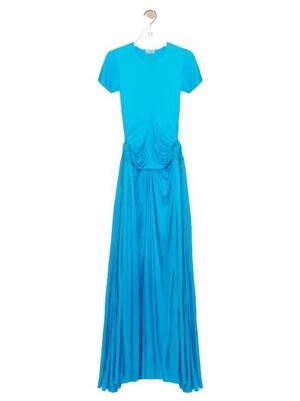 Loewe Dress In Viscose - Blue