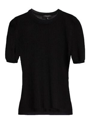 Rag & Bone Rag & Bone Short Sleeve Knitted Shirt Black