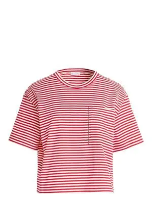 Brunello Cucinelli Striped Print T-shirt - Pink