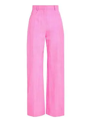 Jacquemus Tailored Wide Leg Trousers - Pink