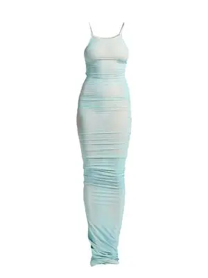 MAISON MARGIELA Sleeveless Bodycon Dress - Blue