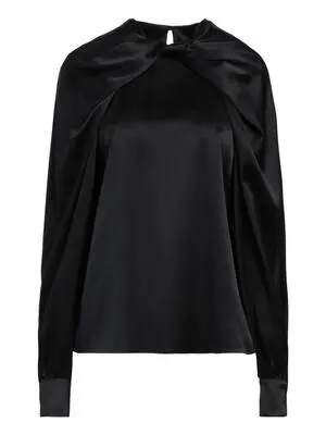 Sportmax Long Sleeved Round Neck Top - Black