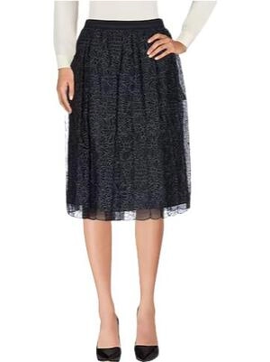 BRUNELLO CUCINELLI Brunello Cucinelli Double-Layered Lace Midi Skirt