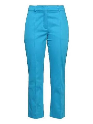 Sportmax High-waisted Straight-leg Pants With Crystal Embellishments - Blue