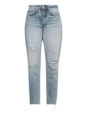 Rag & Bone Plain Colour Baggy Jeans - Gray