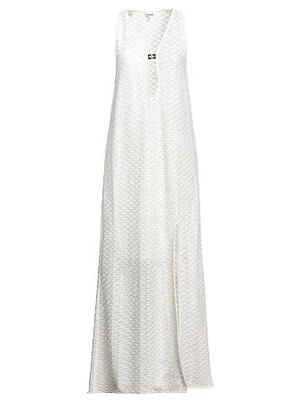 GANNI Knitted Maxi Dress - White