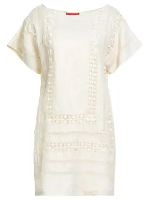 MAXCO. Max&co. Linen Crochet-knit Dress - White