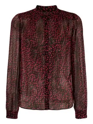 ZADIG&VOLTAIRE Zadig & Voltaire Tino Crush Shirt With High Collar And Long Sleeves